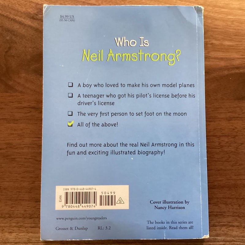Who Was Neil Armstrong? by Roberta Edwards, Who HQ