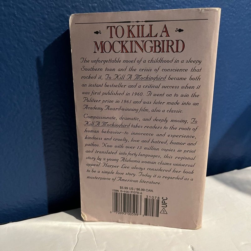 To Kill A Mockingbird 1960 Warner Books by Harper Lee, Paperback ...