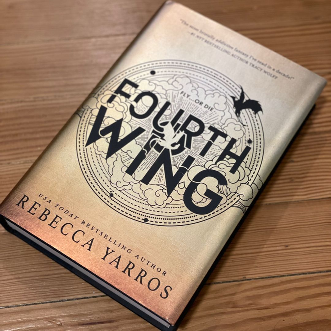 Brand New Fourth Wing (non sprayed edges) by Rebecca Yarros, Hardcover ...