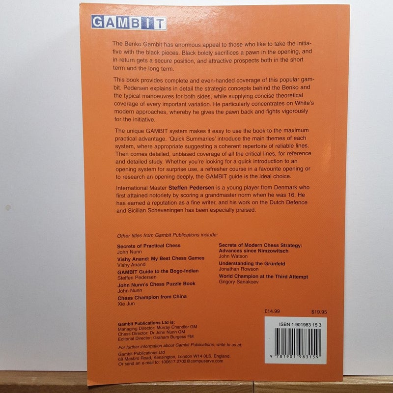 The Gambit Guide to the Benko Gambit by Steffen Pedersen