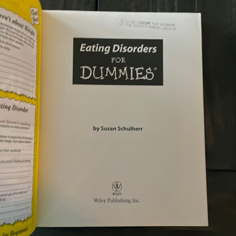 Eating Disorders for Dummies by Susan Schulherr, Paperback | Pangobooks