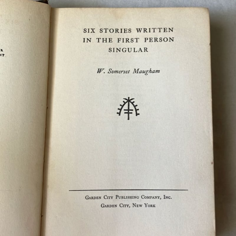 First Person Singular by W. Somerset Maugham, Hardcover | Pangobooks