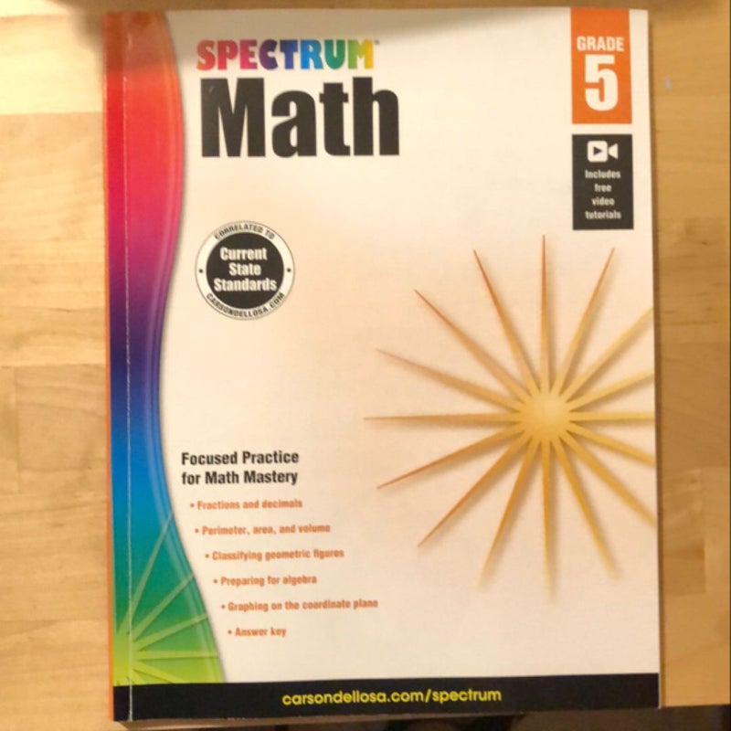 Spectrum Math, Grade 5 by Spectrum