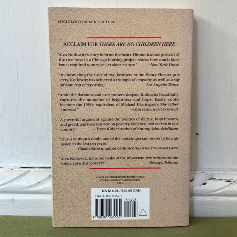 There Are No Children Here by Alex Kotlowitz