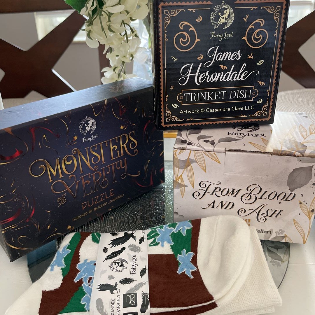 Fairyloot trinkets From Blood and Ash by VE Schwab, Hardcover | Pangobooks