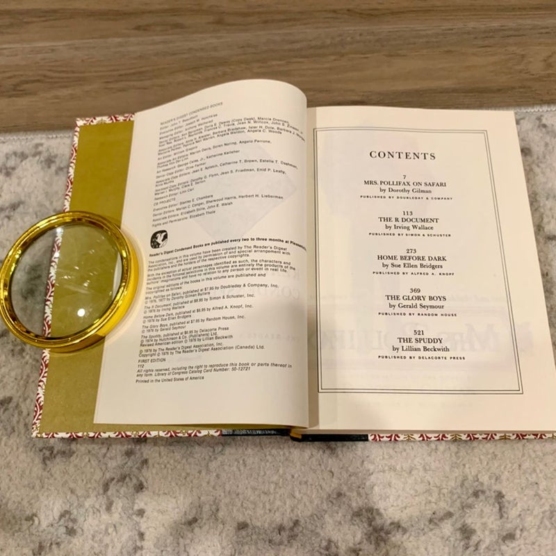 Reader's Digest Condensed Books Volume 1, 1977 by Dorothy Gilman ...