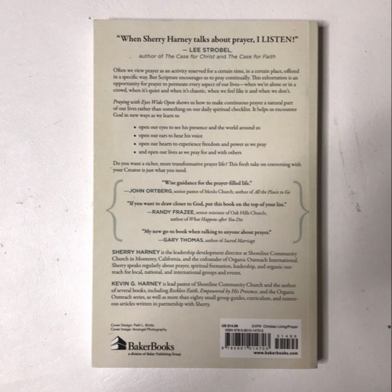 Praying with Eyes Wide Open by Kevin G. Harney, Sherry Harney
