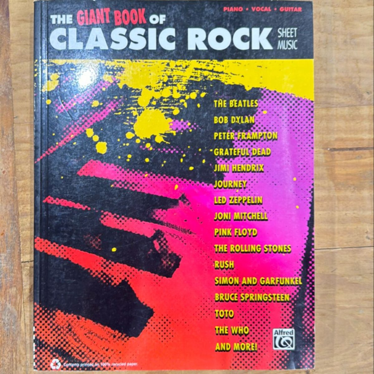 The Giant Classic Rock Piano Sheet Music Collection by Alfred Music