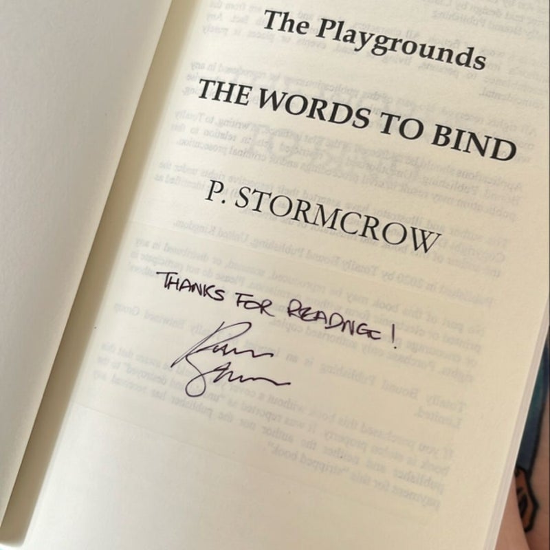 The Words to Bind by P. Stormcrow