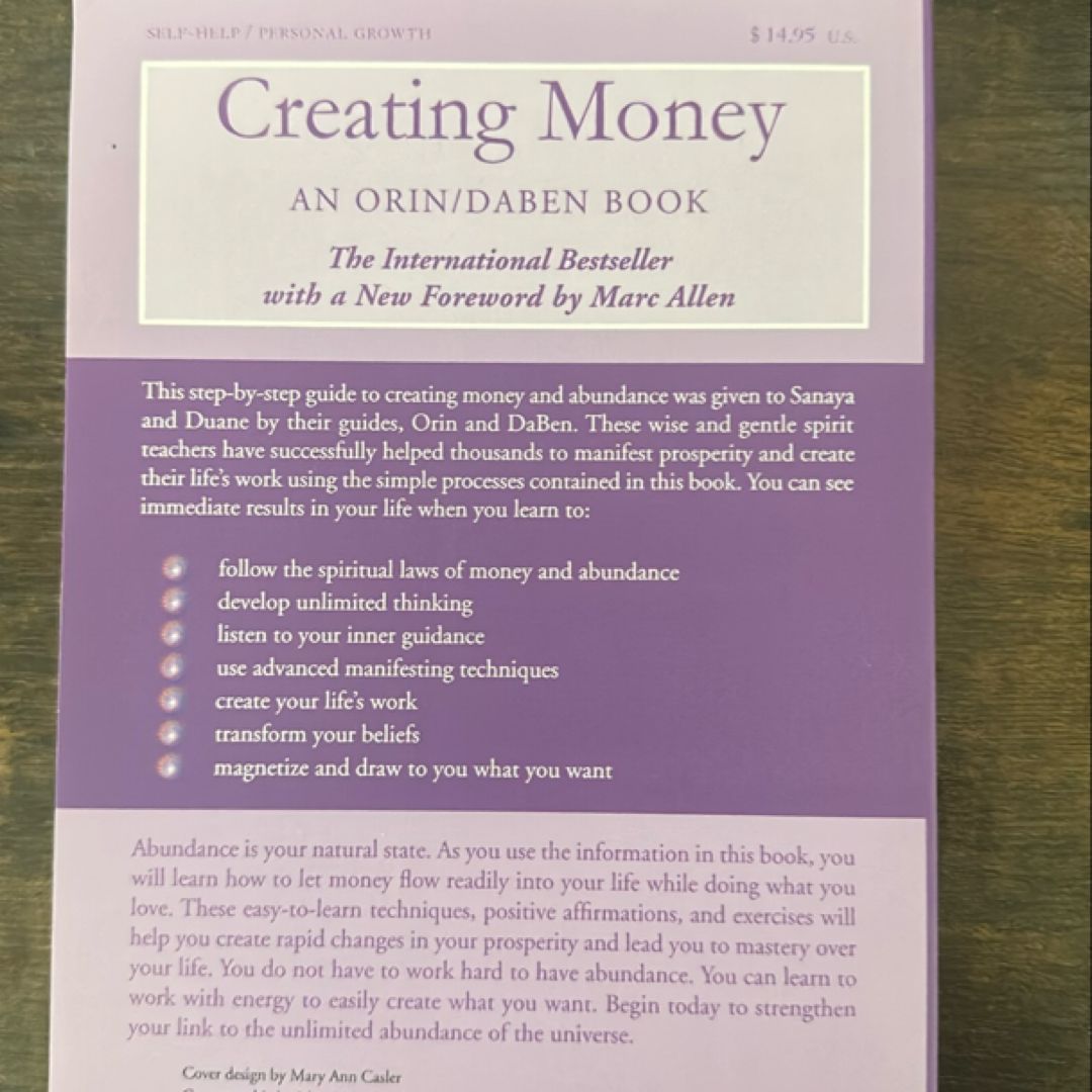 Creating Money by Sanaya Roman, Duane Packer