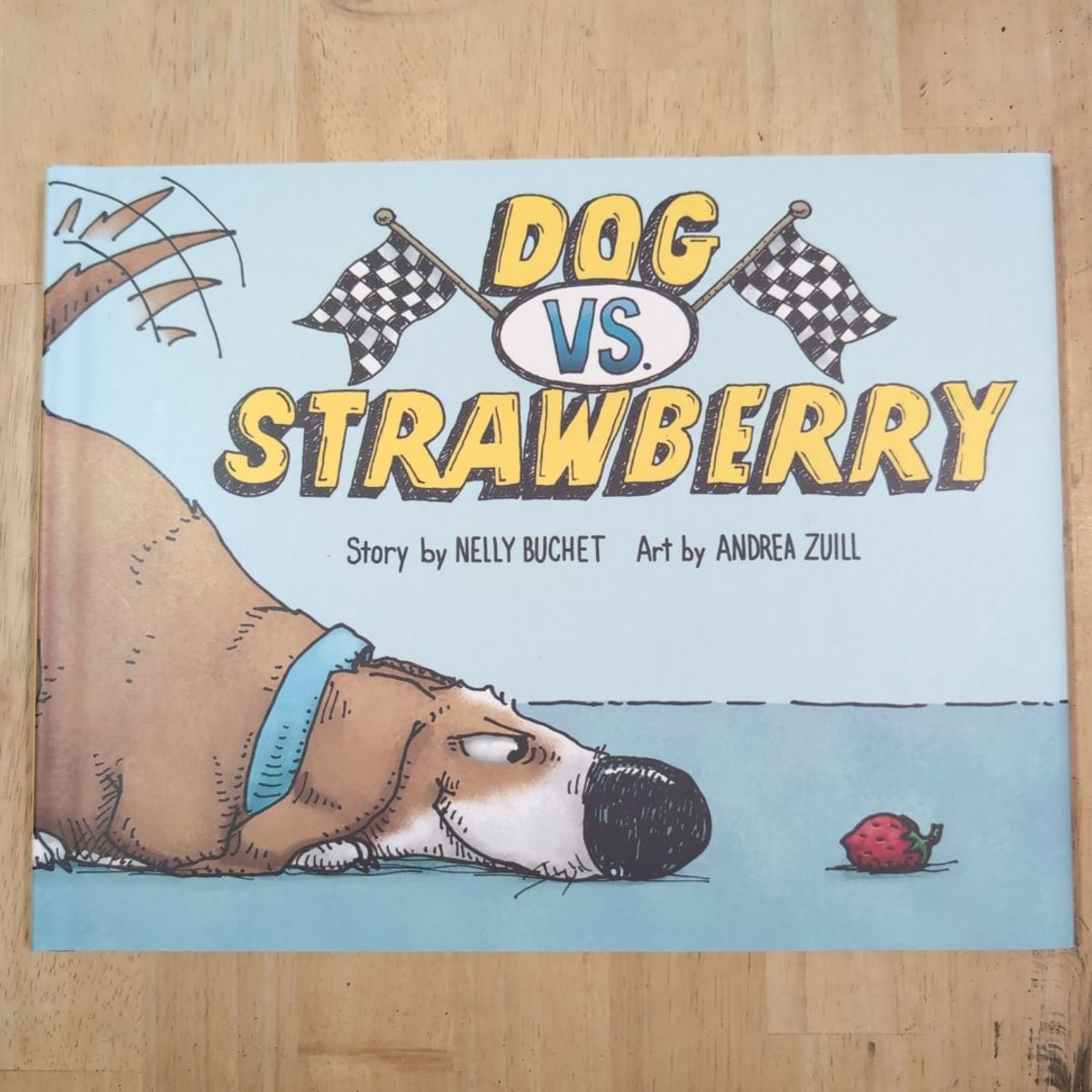 Dog vs. Strawberry by Nelly Buchet