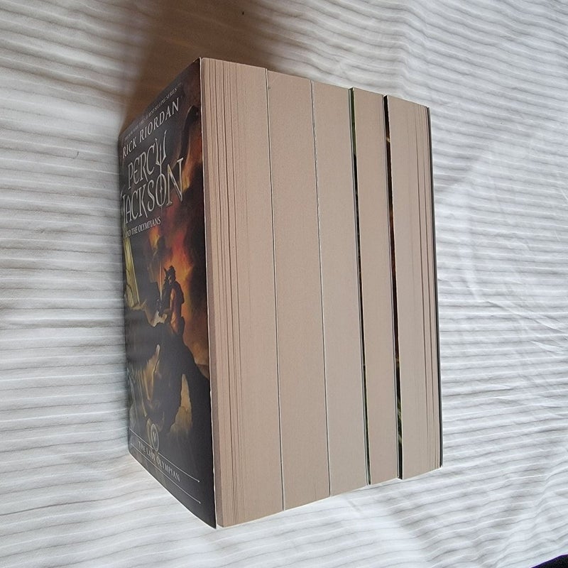 Percy Jackson And The Olympians 5 Book Paperback Boxed Set New Covers