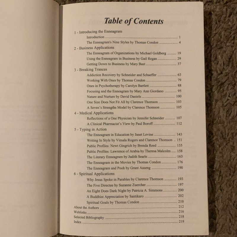 Enneagram Applications by Clarence Thomson