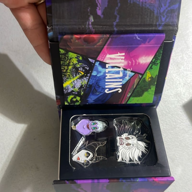 Disney Villains Enamel Pin Set by Mary Strong