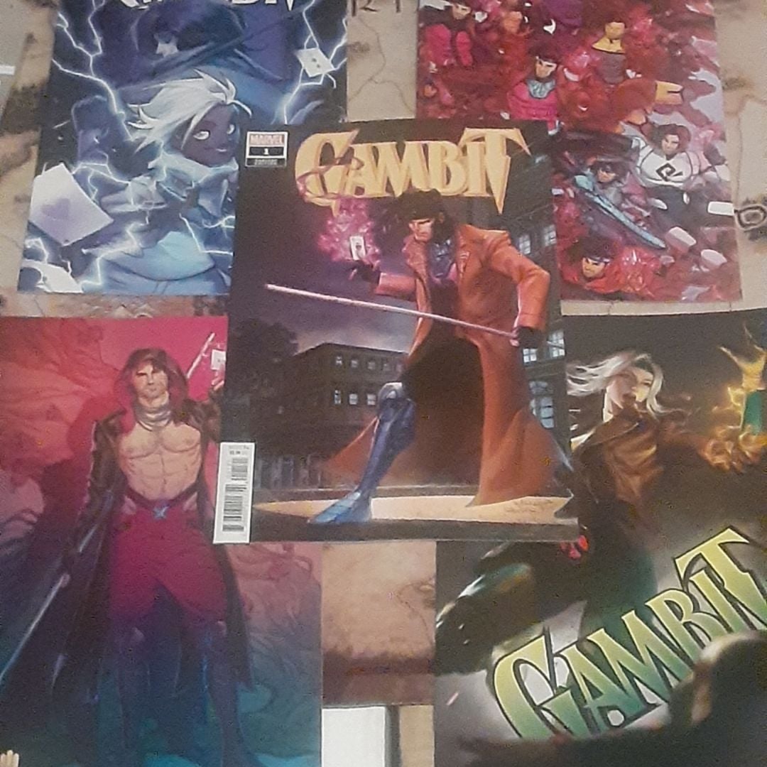 Gambit 2022 1,2,3,4,5 all variant cover Marvel comic books. 1, 2 ...
