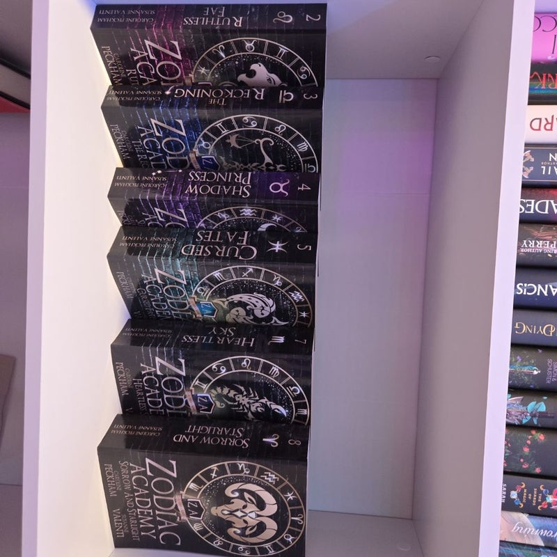 Zodiac Academy books 2, 3, 4, 5, 7, 8 OOP by Caroline Peckham and ...