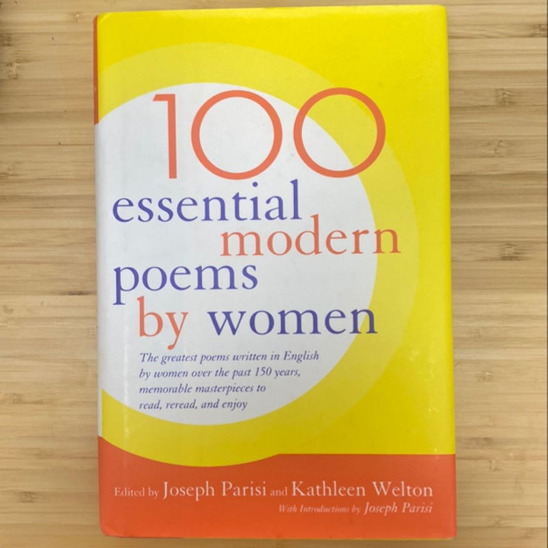 100 Essential Modern Poems by Women by Joseph Parisi, Kathleen Welton