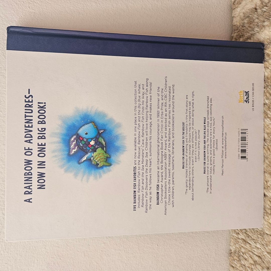 Hardcover Books RAINBOW FISH TO The Rescue + Rainbow Fish And The Big ...