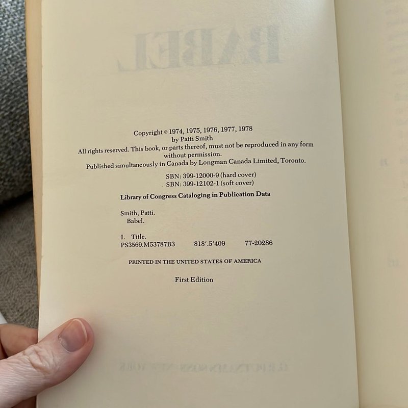 Babel by Patti Smith, Paperback | Pangobooks