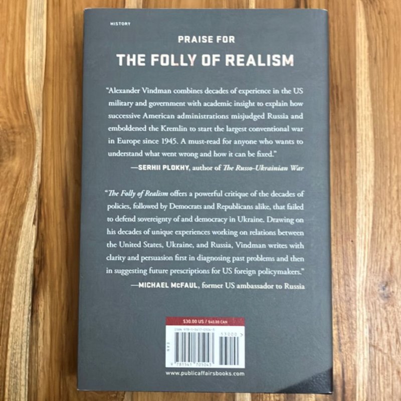 The Folly of Realism by Alexander Vindman