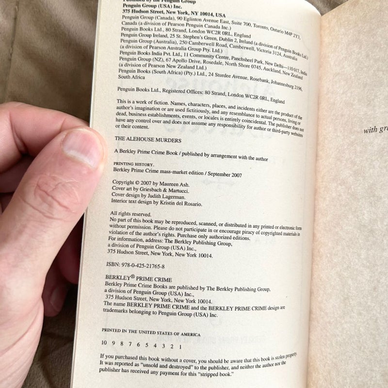 The Alehouse Murders by Maureen Ash