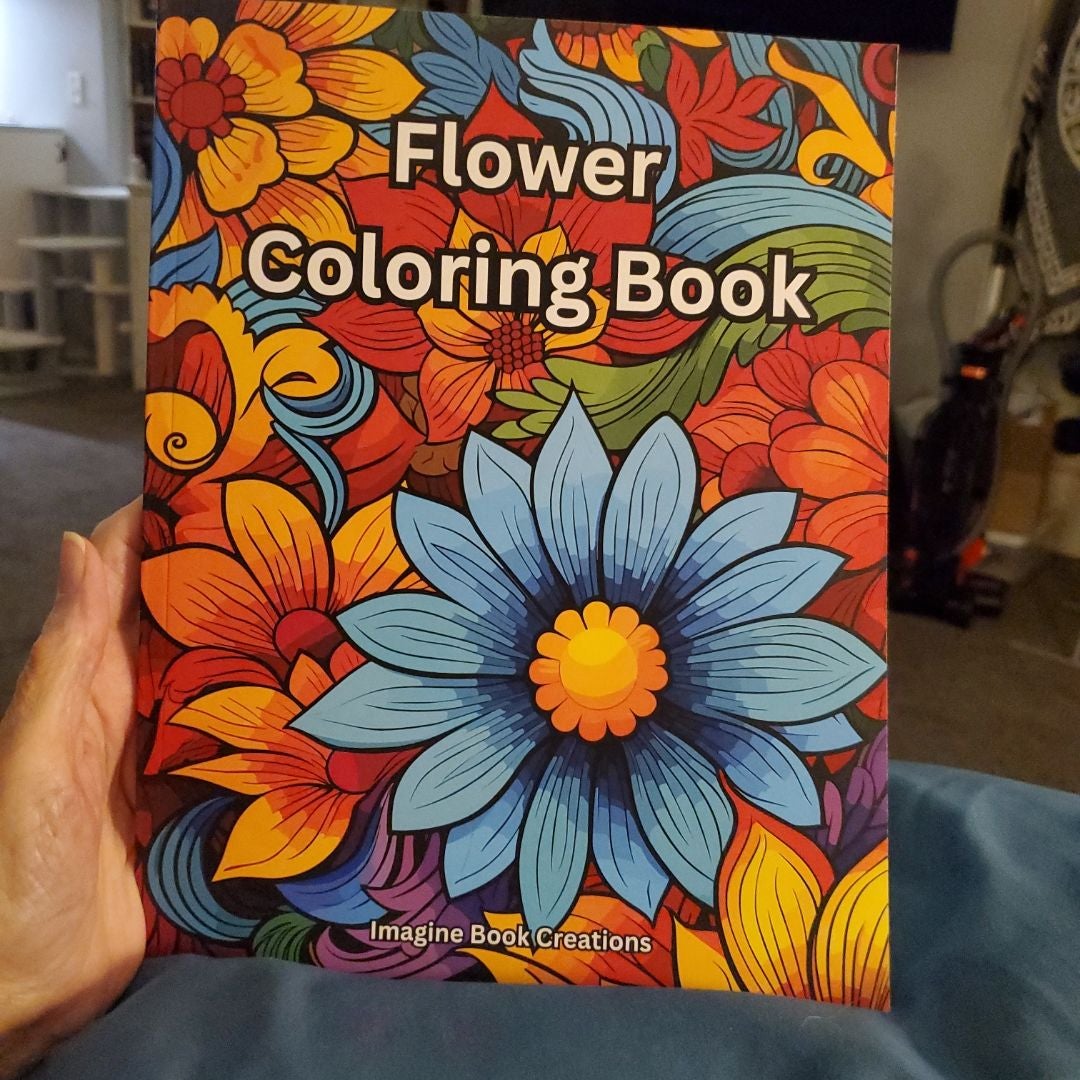 Flower Coloring Book by Imagine Creations
