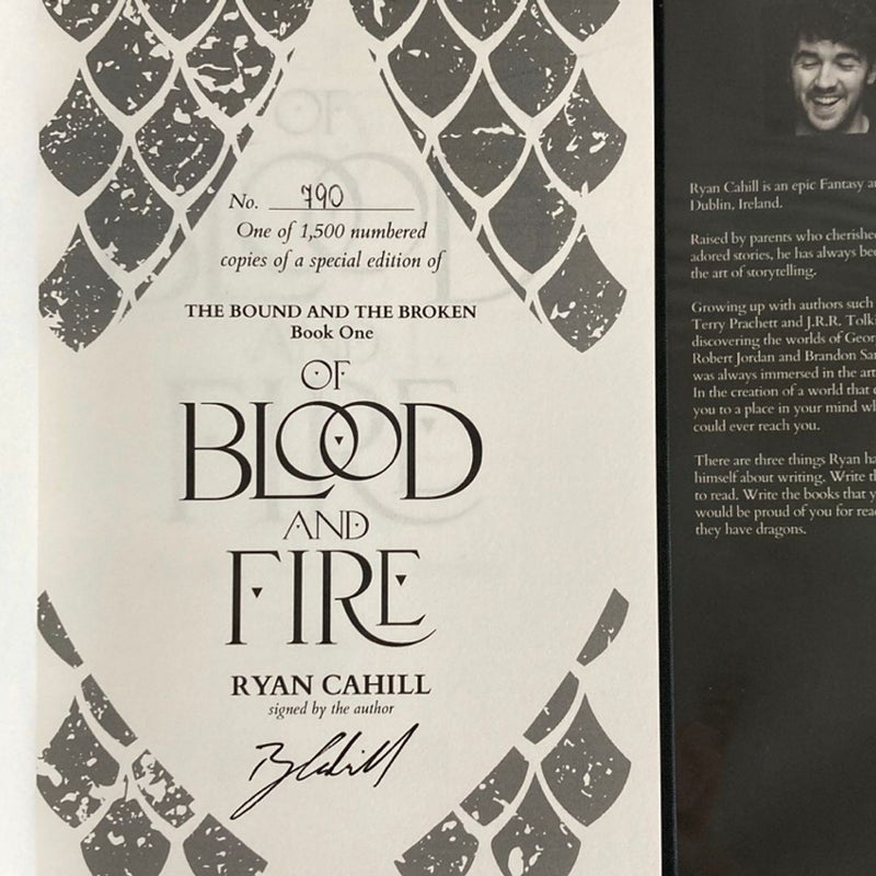 The Broken Binding - Of Blood and Fire Sold Out Special Edition by Ryan ...