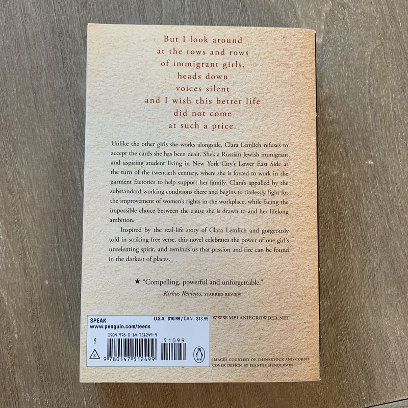 Audacity by Melanie Crowder, Paperback | Pango Books