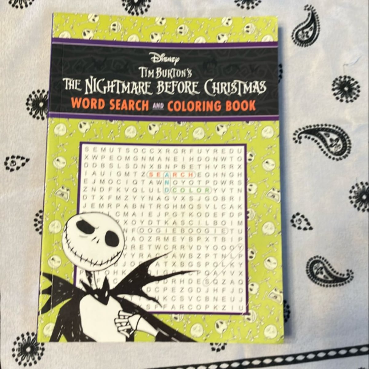Disney Tim Burton's the Nightmare Before Christmas Word Search and ...