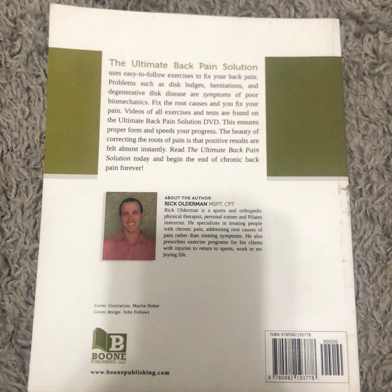 The Ultimate Back Pain Solution by Boone Publishing, Paperback | Pangobooks