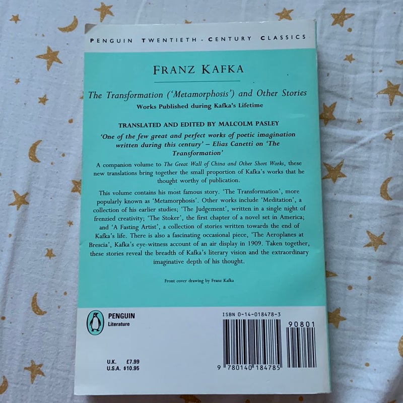 The Transformation (Metamorphosis) and Other Stories by Franz Kafka ...
