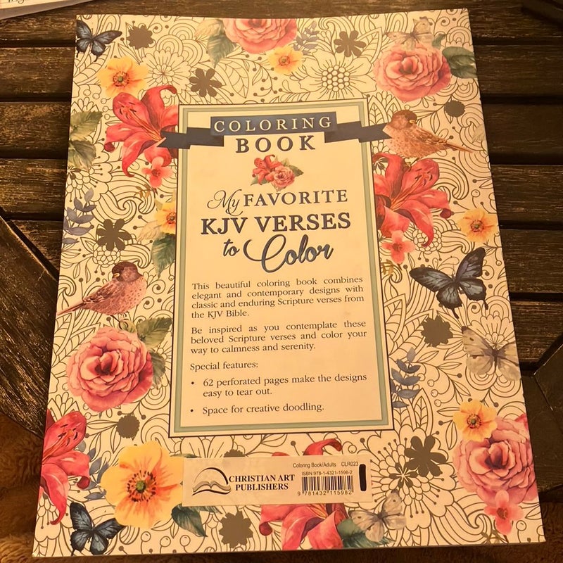 Coloring Book My Favorite KJV Verses by Christian Art Publishers
