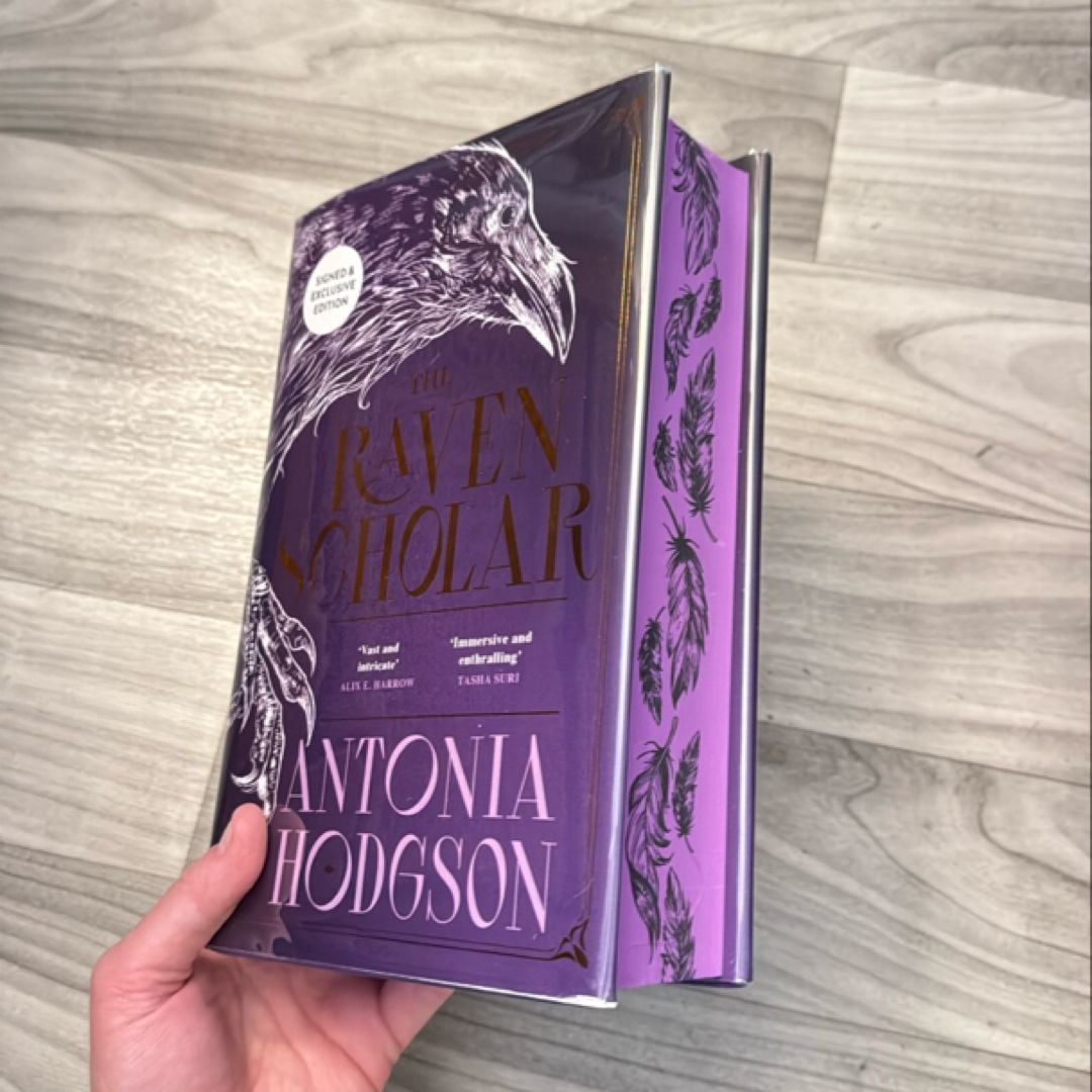 The Raven Scholar - SIGNED & sprayed edges by Antonia Hodgson ...