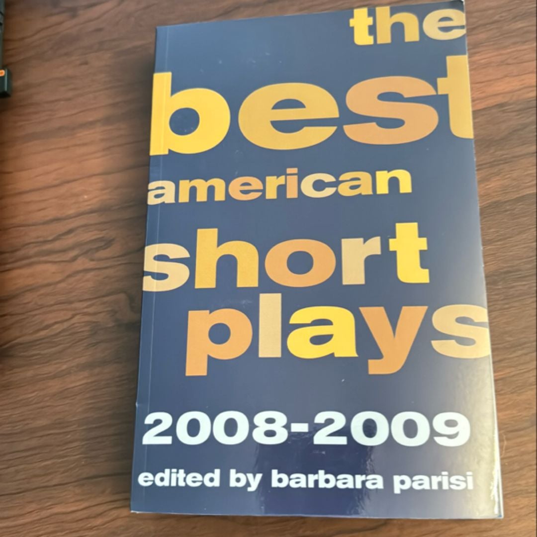 The Best American Short Plays 2008-2009 by Barbara Parisi, Paperback ...