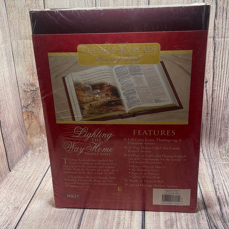 Lighting the Way Home Family Bible by Thomas Kinkade, Hardcover ...