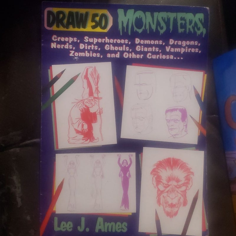 Draw 50 Monsters by Lee J. Ames