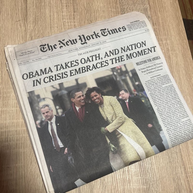 NEW YORK TIMES JAN 21 2009 OBAMA Innaugural by NY Times , Paperback ...