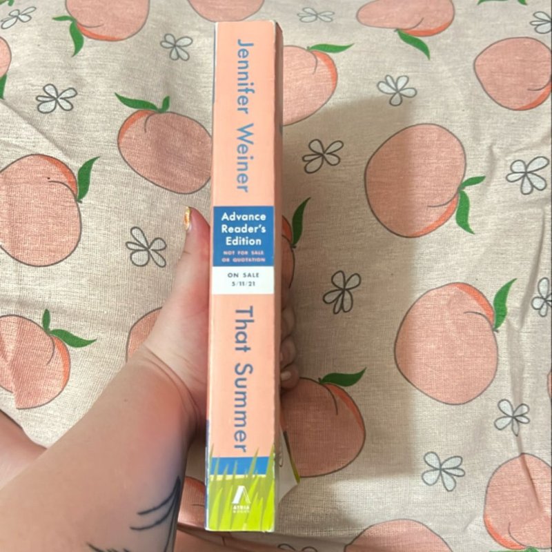 That Summer ARC by Jennifer Weiner, Hardcover | Pangobooks