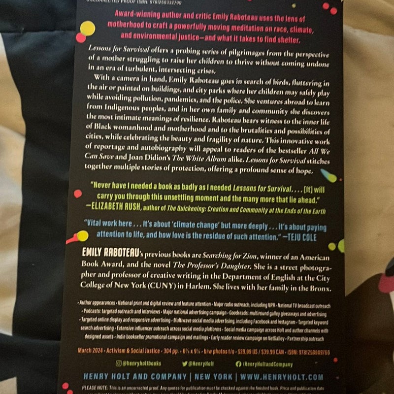 Lessons for Survival by Emily Raboteau, Paperback | Pangobooks