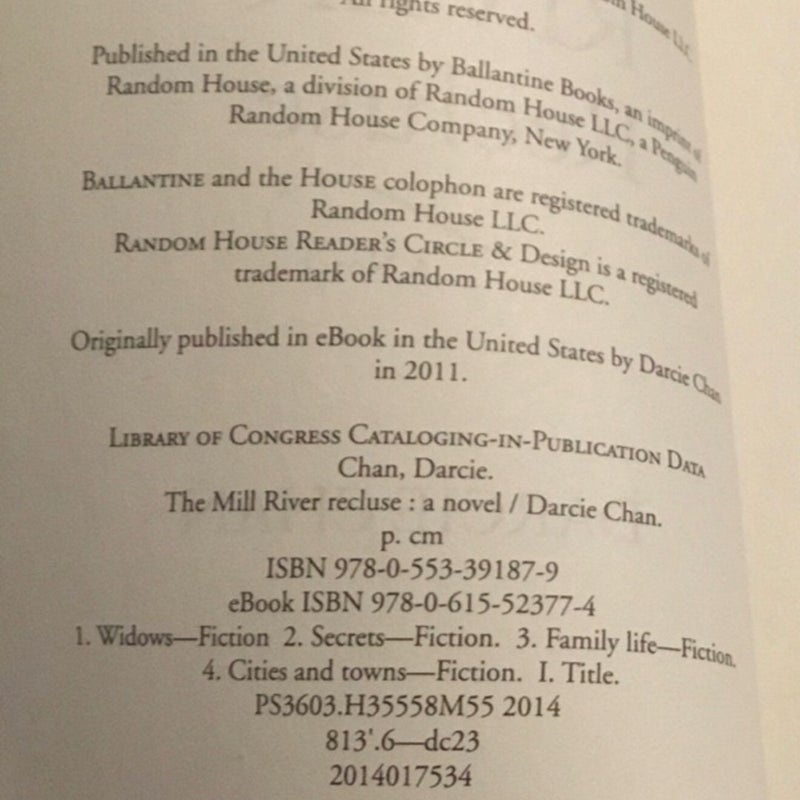 The Mill River Recluse by Darcie Chan