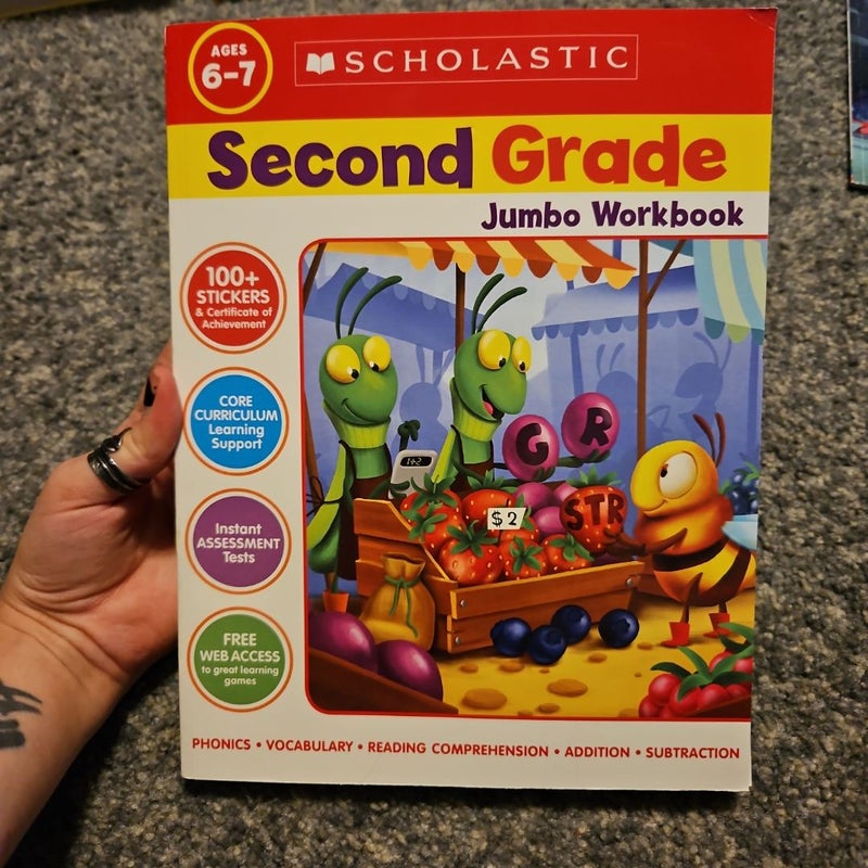 Second Grade Jumbo Workbook by Scholastic , Paperback | Pangobooks