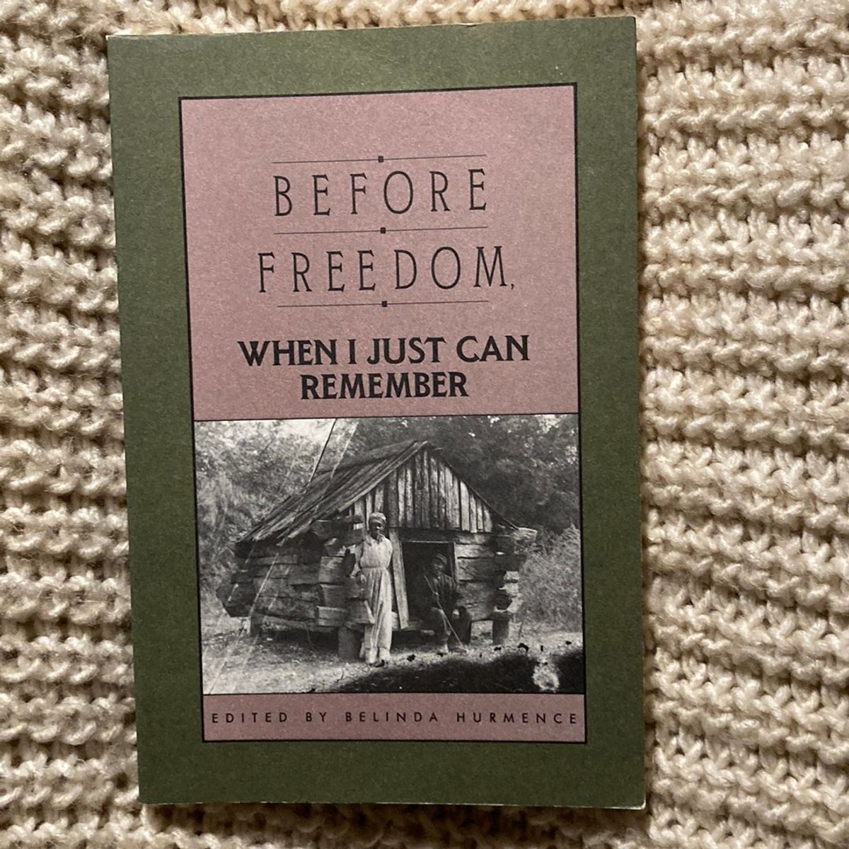 Before Freedom When I Just Can Remember by Belinda Hurmence