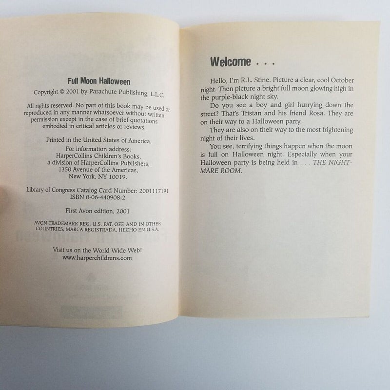 The Nightmare Room #10: Full Moon Halloween by R. L. Stine, Paperback ...