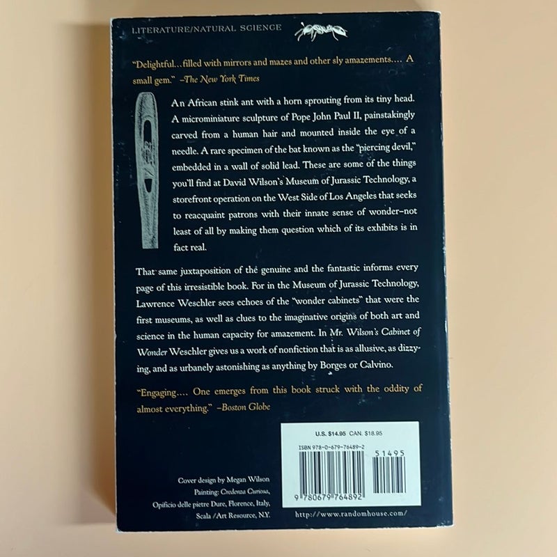 Mr. Wilson's Cabinet of Wonder by Lawrence Weschler, Paperback | Pangobooks