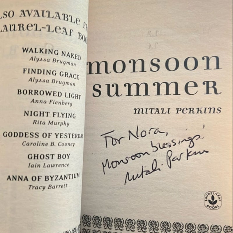 Monsoon Summer by Mitali Perkins, Paperback | Pangobooks