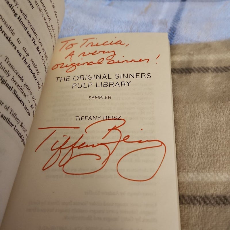 The Original Sinners Pulp Library Sampler by Tiffany Reisz, Paperback ... The Original Sinners Pulp Library Sampler by Tiffany Reisz, Paperback ...