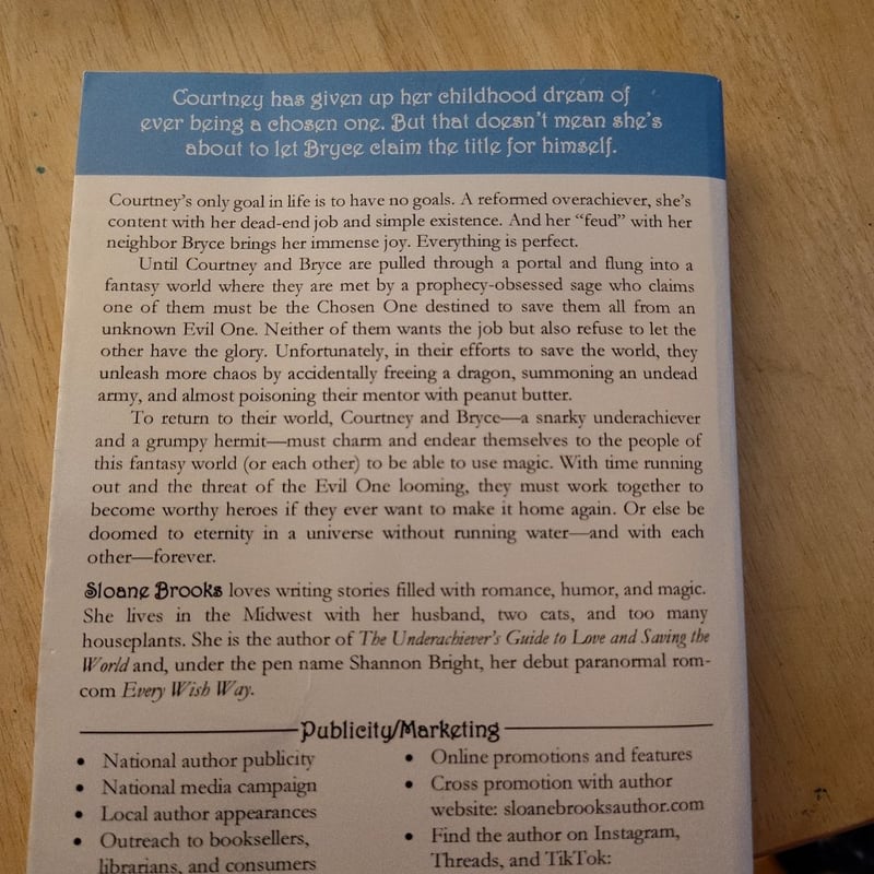 The Underachiever's Guide to Love and Saving the World by Sloane Brooks