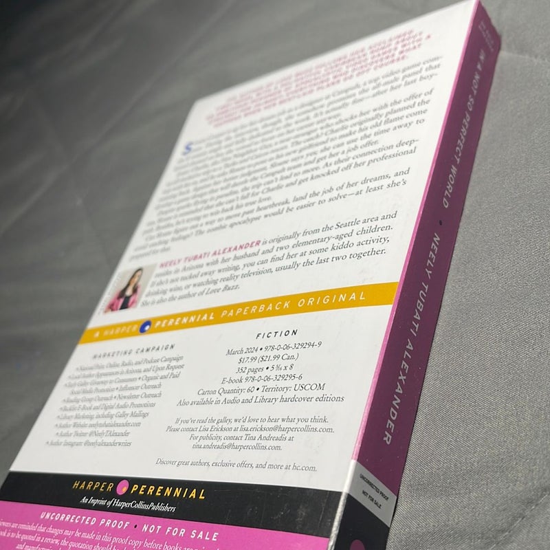 In a Not So Perfect World ARC by Neely Tubati Alexander, Paperback ...