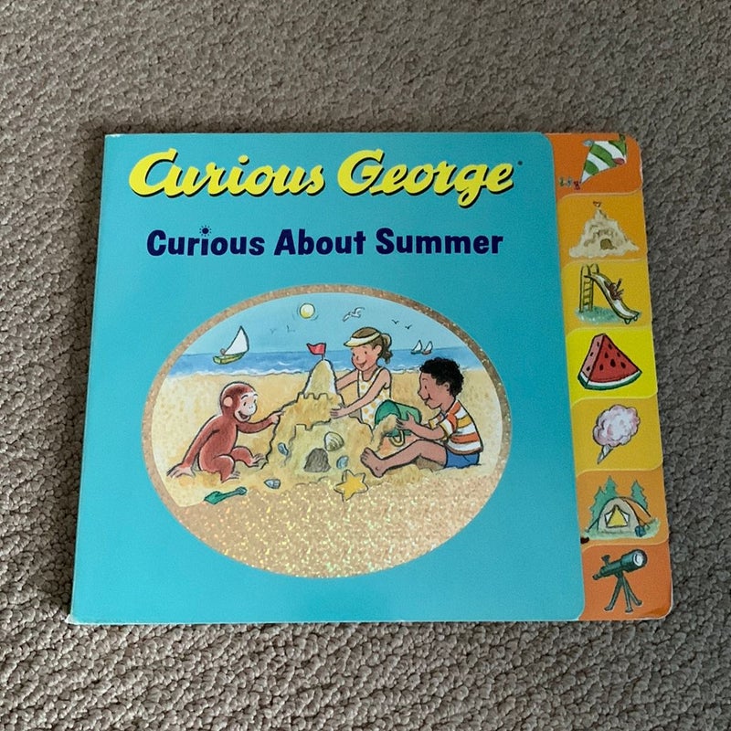 Curious George Curious about Summer Tabbed Board Book by , Hardcover ...