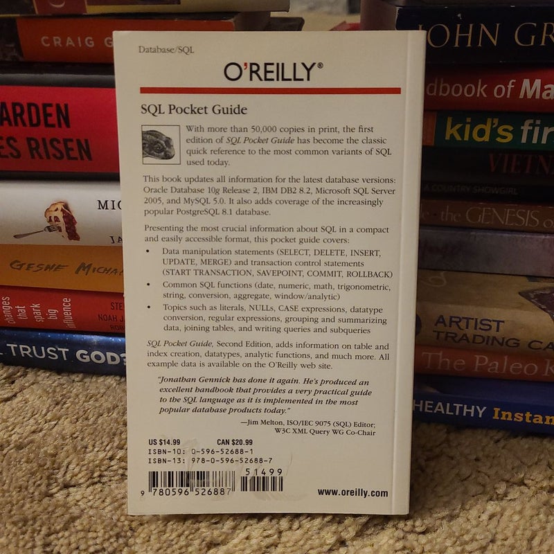 SQL Pocket Guide by Jonathan Gennick, Paperback | Pangobooks